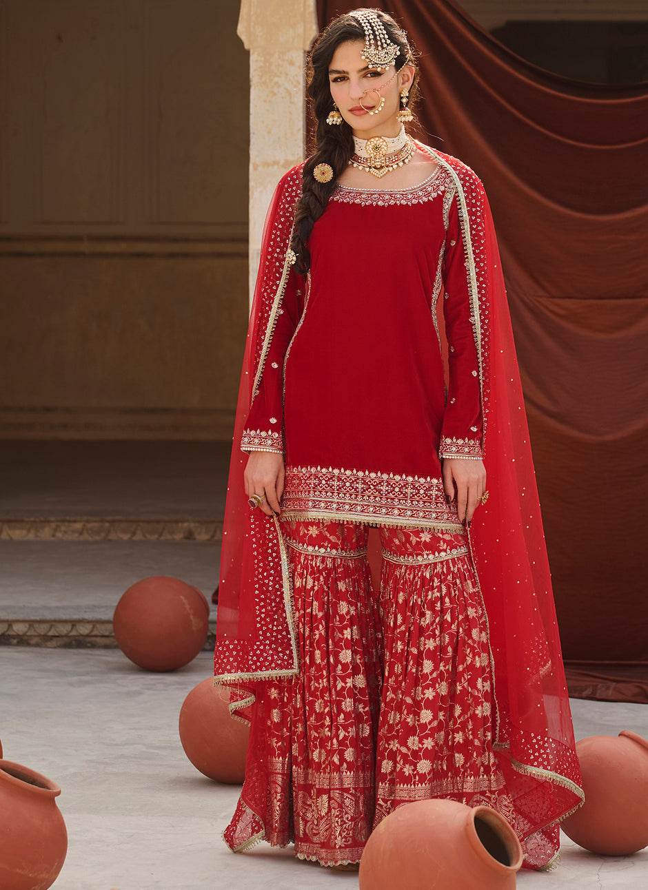 Gharara Suits | Designer Ethnic Wear | Lashkaraa