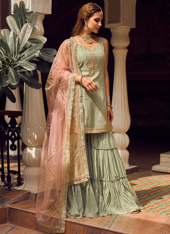 Sharara Suit Designer Collection | Lashkaraa